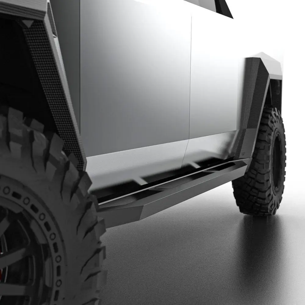 Tesla Cybertruck UP INVINCIBLE® HD Rock Sliders - Unplugged Performance