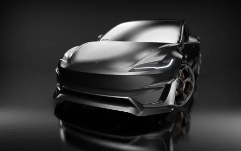 2024+ Tesla Model 3 Performance Carbon Fiber Full Aero Kit Renders