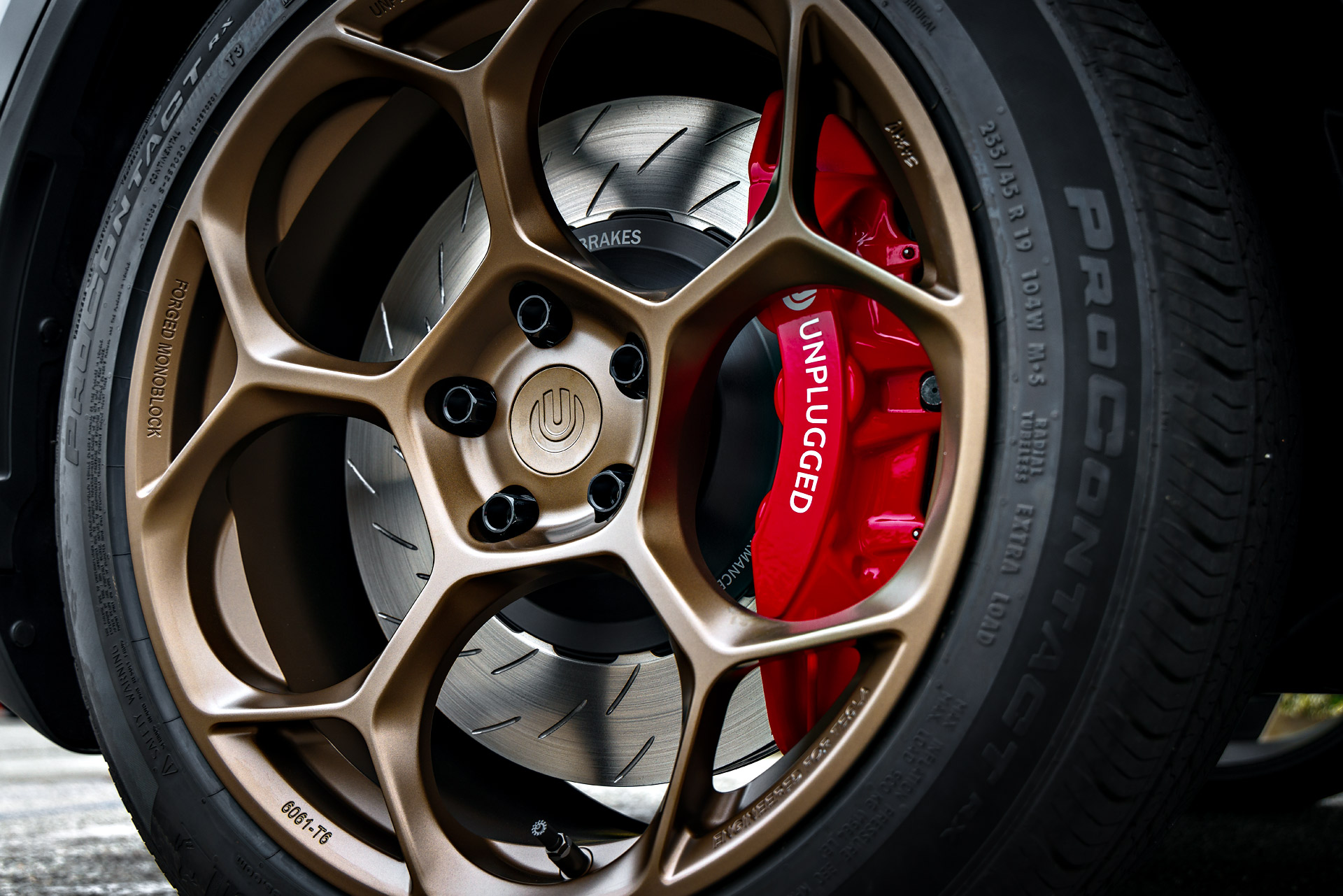 Black 2026 Tesla Model Y Juniper with Big Brake Kit on UP Forged UP-05 ...