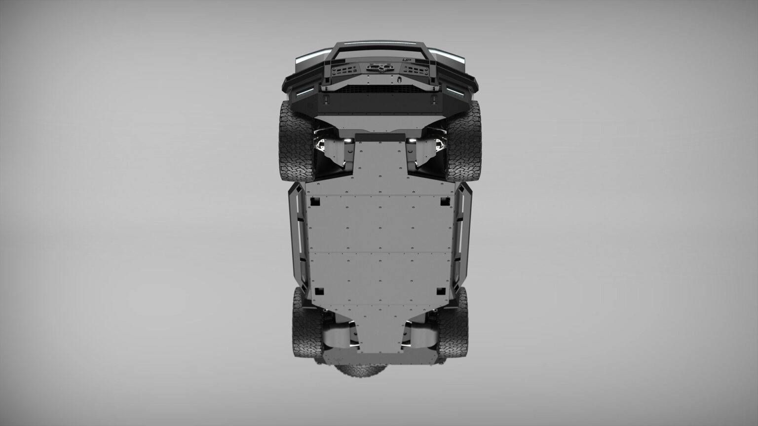 Tesla Cybertruck Underbody Armor - UP INVINCIBLE® - Unplugged Performance