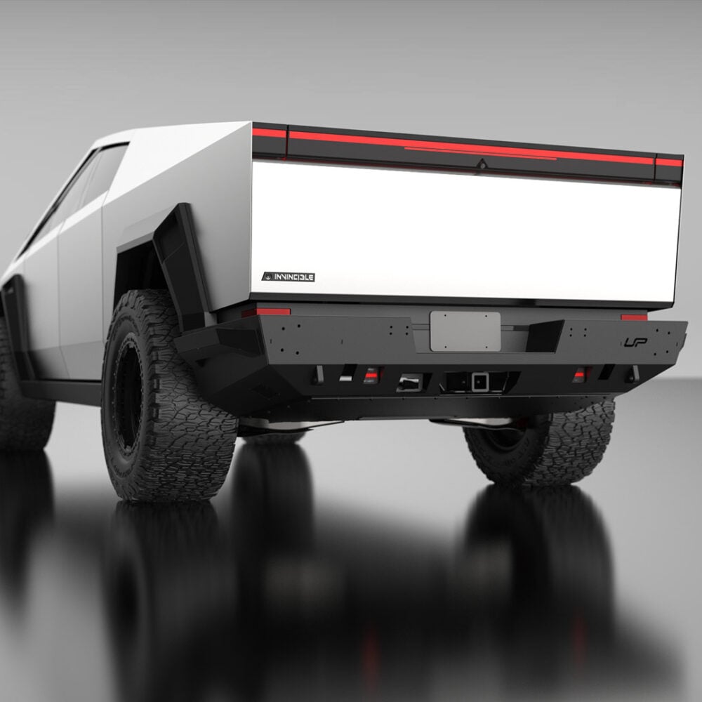 Tesla Cybertruck HD Rear Bumper with Trailer Hitch Receiver