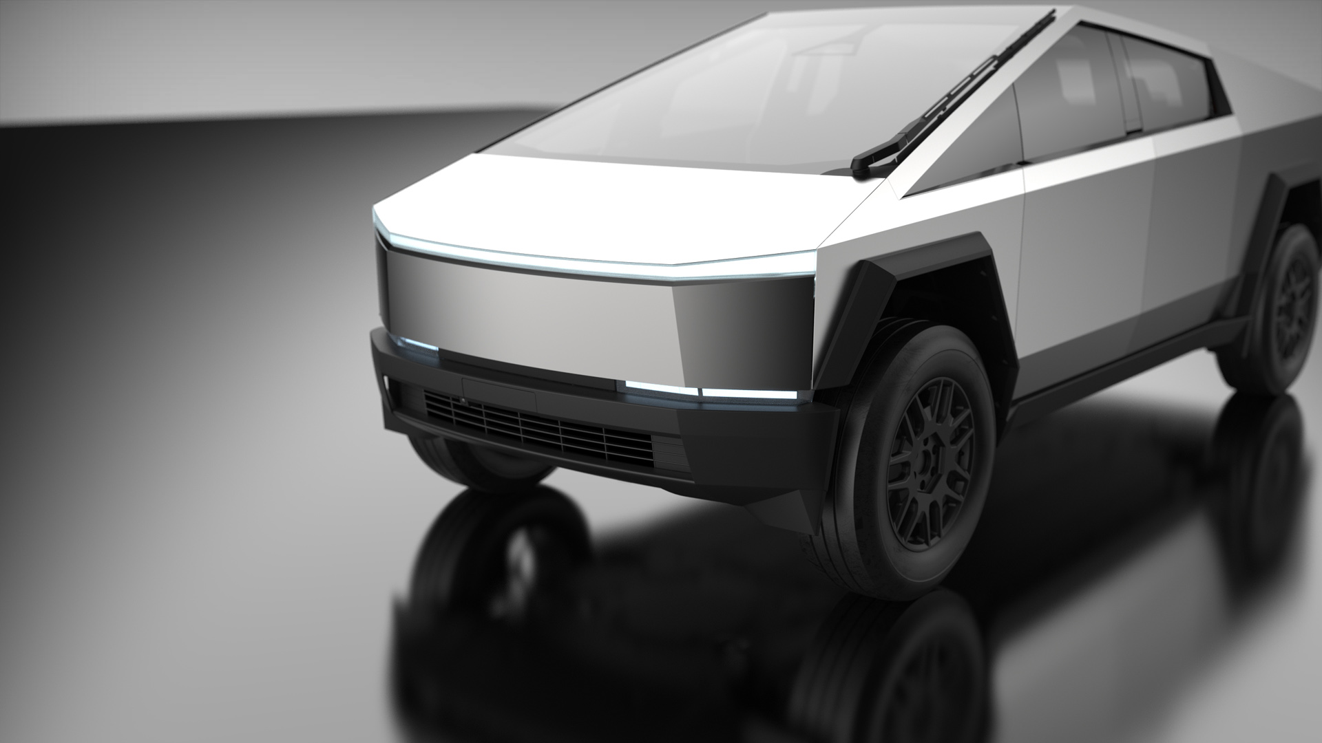 Tesla Cybertruck HD Front Bumper - UP INVINCIBLE® - Unplugged Performance