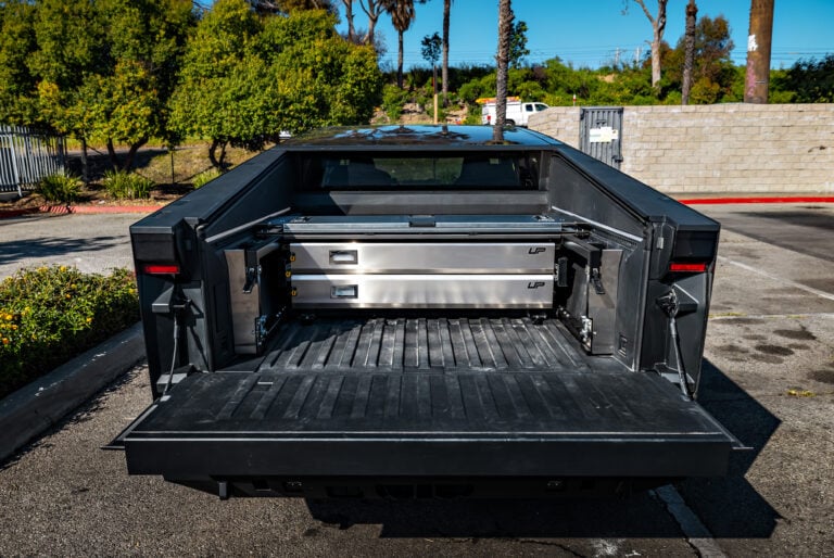 Tesla Cybertruck Bed Storage Pro System - UP INVINCIBLE® - Unplugged ...