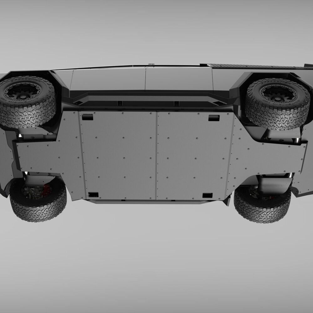 Tesla Cybertruck Underbody Armor - UP INVINCIBLE® - Unplugged Performance