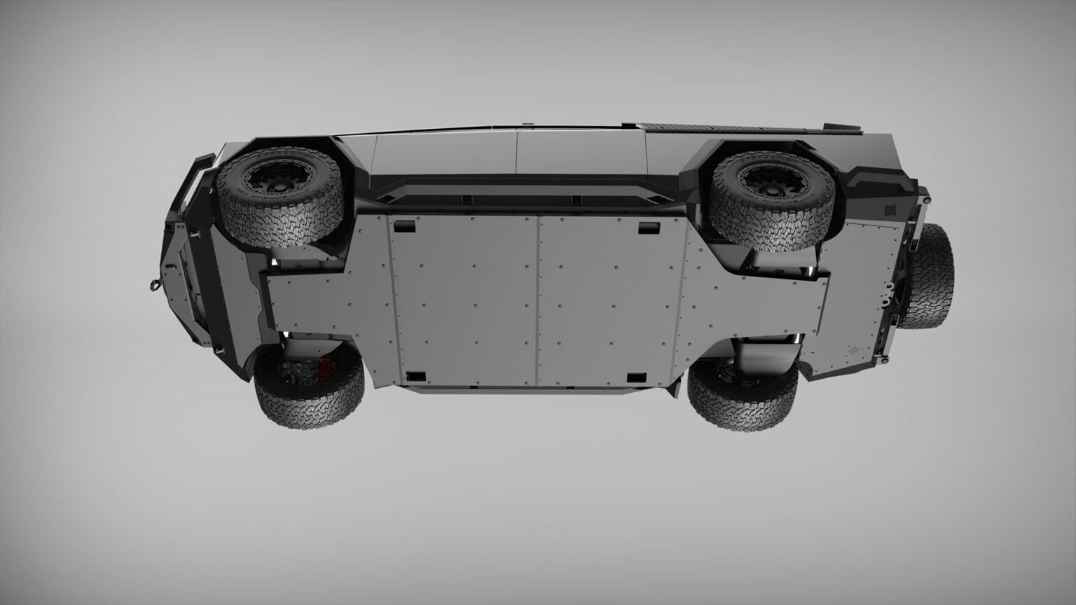Tesla Cybertruck Underbody Armor - UP INVINCIBLE® - Unplugged Performance