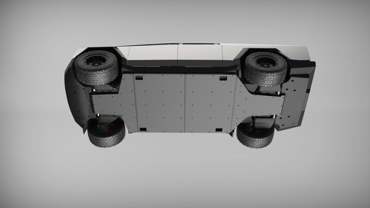 Tesla Cybertruck Underbody Armor - UP INVINCIBLE® - Unplugged Performance