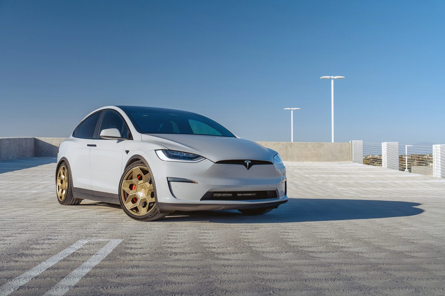 Tesla Model X / Model X Plaid - UP CYBRHEX Forged Wheels (Set of 4 ...