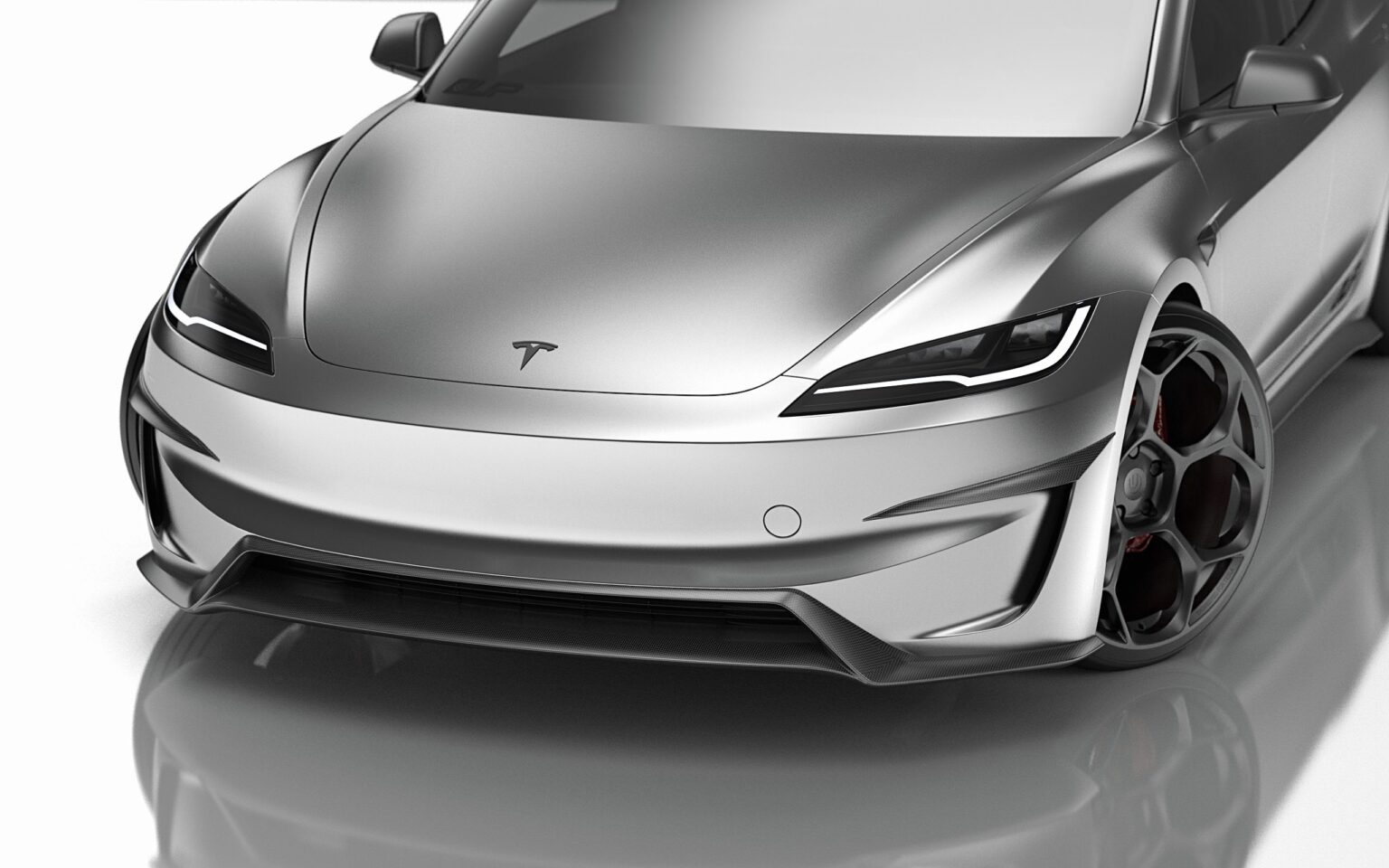 First Carbon Fiber Aero Kit For Tesla Model 3 Performance