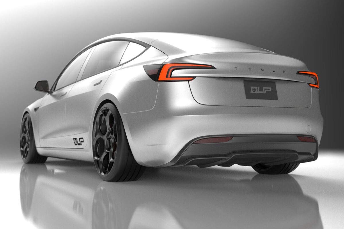 Tesla Model 3 Performance Carbon Fiber Rear Diffuser Trim