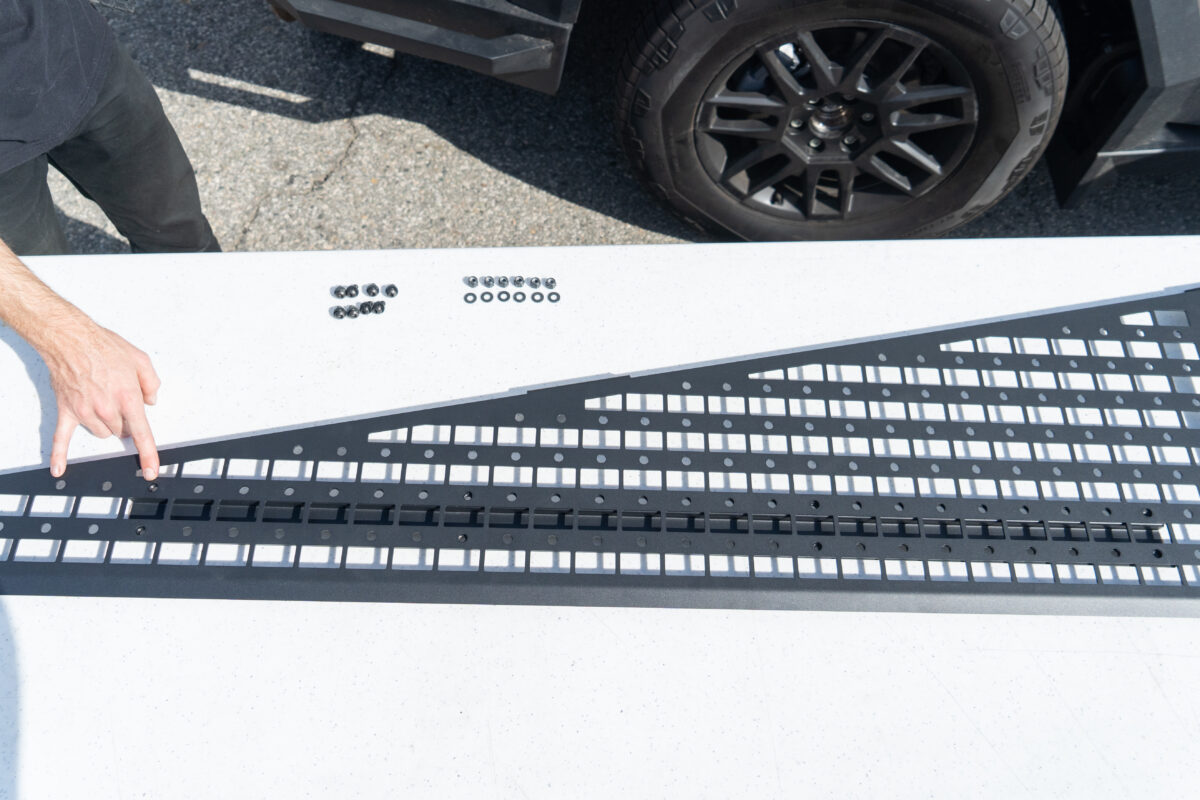 Tesla Cybertruck Side Sail Panel MOLLE Rack Set (V2) - Installation Guide
