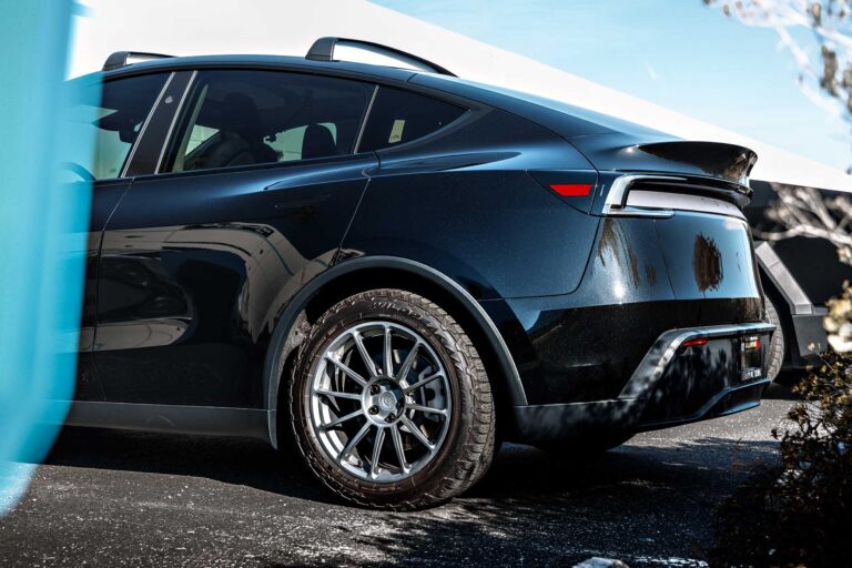Diamond Black 2026 Tesla Model Y Goes Off-Road With UP-03 Forged Wheels ...