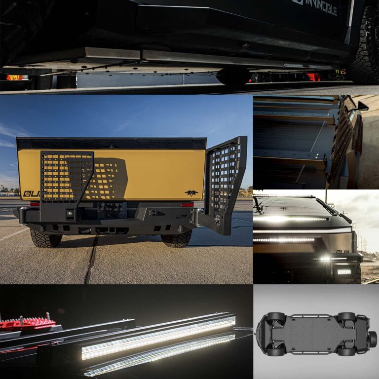 Tesla Cybertruck Heavy-Duty Armor Exterior System UP INVINCIBLE ...