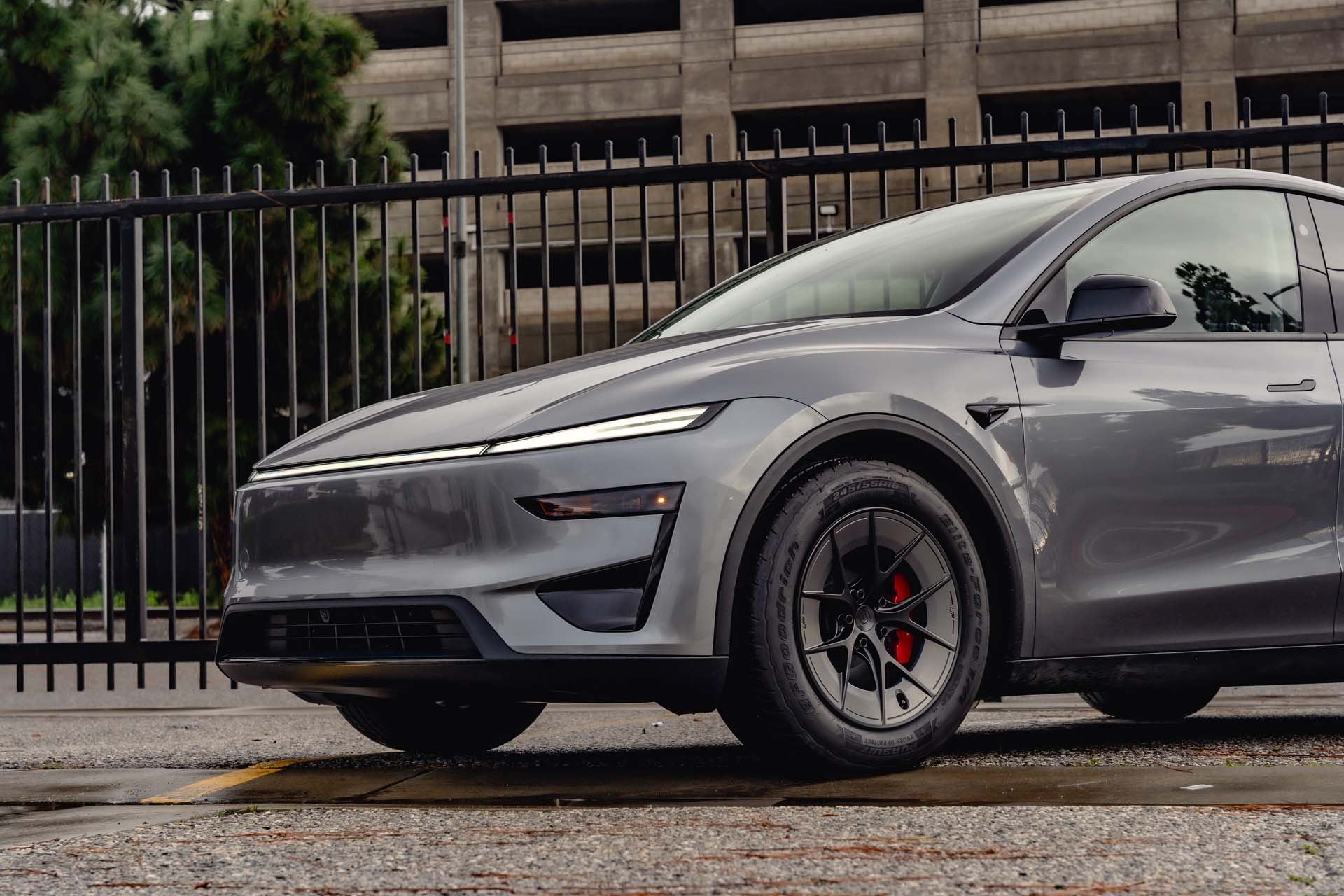 Quicksilver Tesla Model Y Juniper Performance on 18-Inch UP Forged UP ...