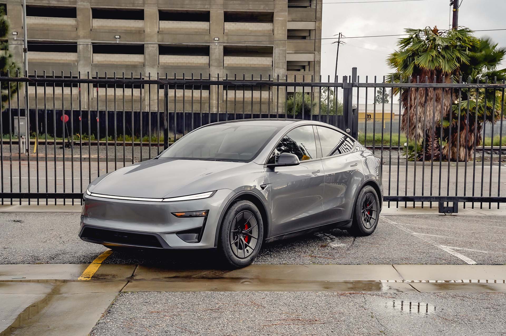 Quicksilver Tesla Model Y Juniper Performance on 18-Inch UP Forged UP ...