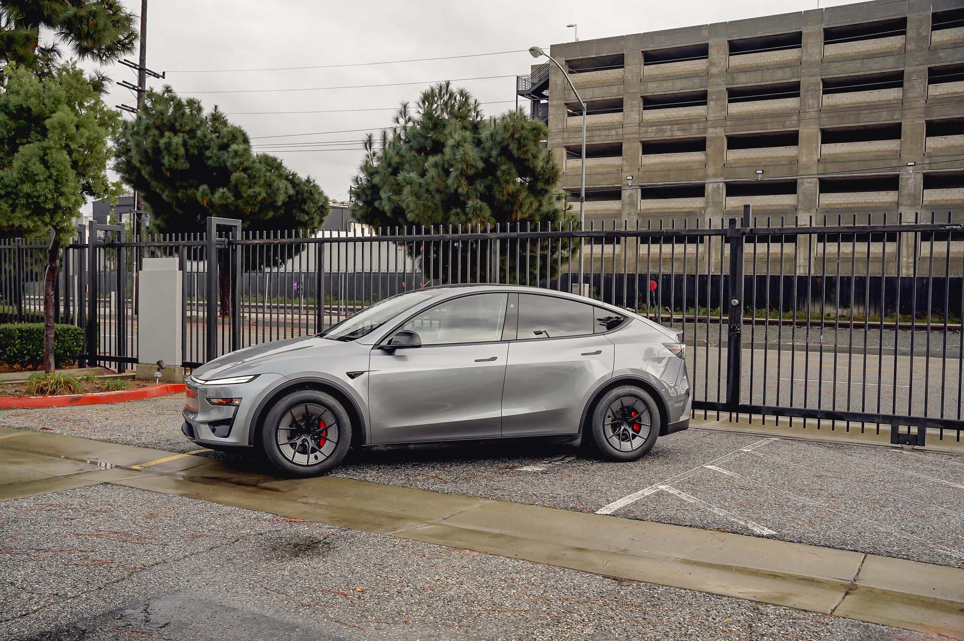 Quicksilver Tesla Model Y Juniper Performance on 18-Inch UP Forged UP ...