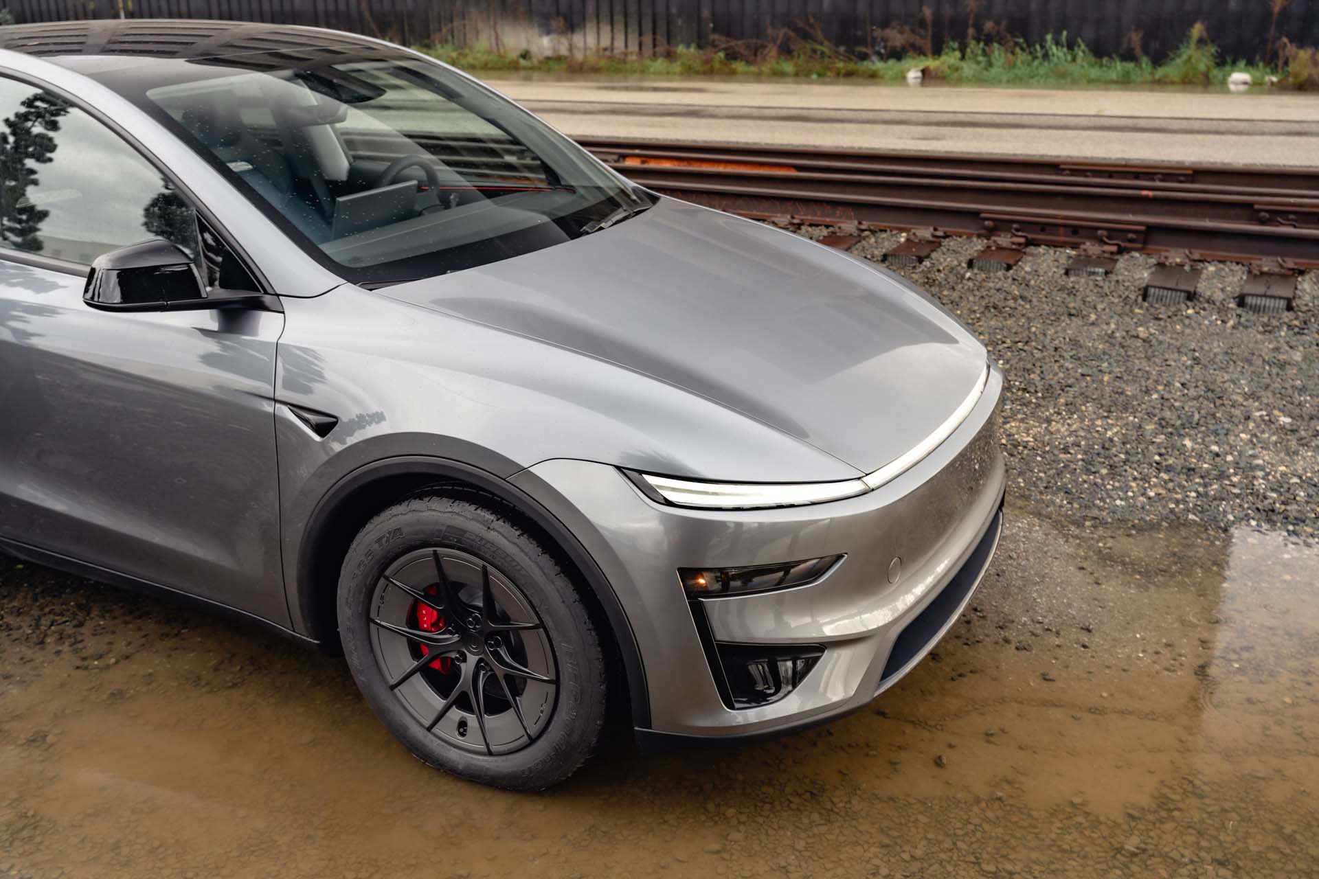 Quicksilver Tesla Model Y Juniper Performance on 18-Inch UP Forged UP ...